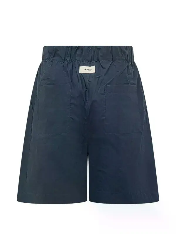 A PAPER KID Logo-patch Bermuda Shorts