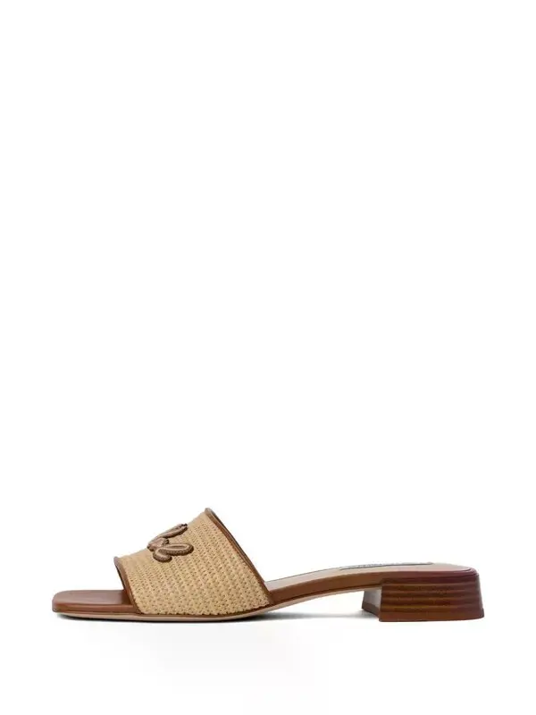 Karl Lagerfeld Petalo Ii Raffia-effect Sandals