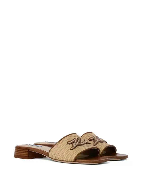 Karl Lagerfeld Petalo Ii Raffia-effect Sandals