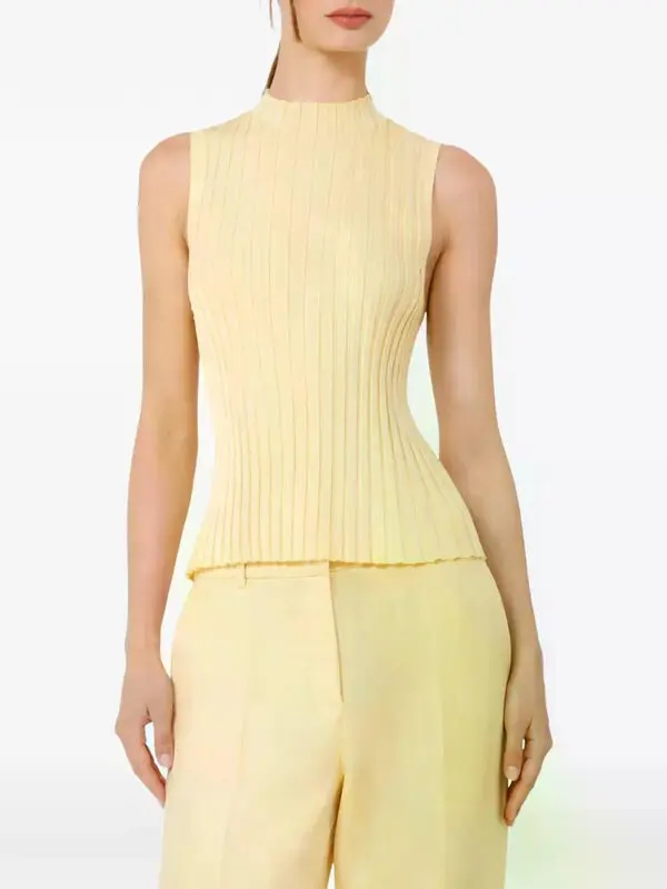 Max Mara Ribbed Knitted Top