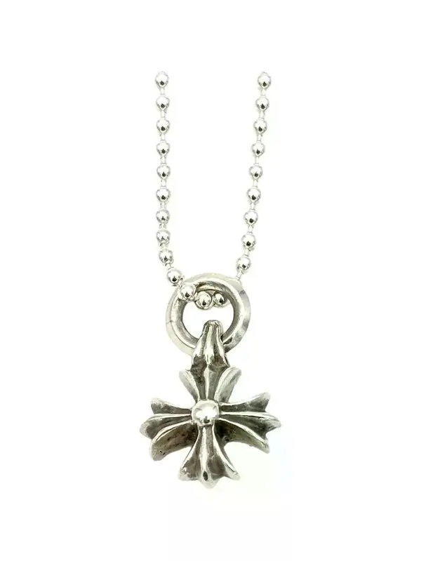Chrome Hearts Ch Plus Ball-chain Necklace - Silver