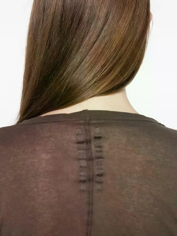 Rick Owens Long Sleeve Cropped Top - Brown