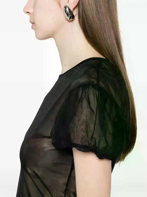 Simone Rocha Ruffled Puff-sleeve Top