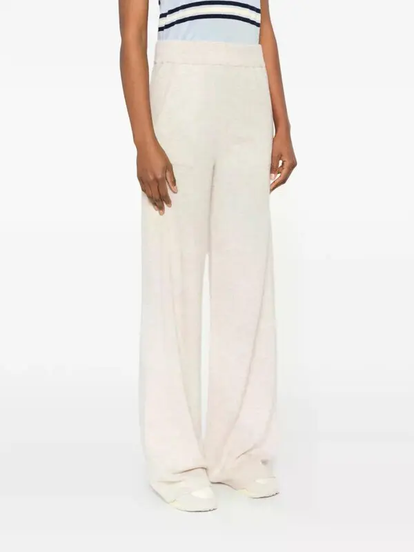 Eric Bompard Wide-leg Cashmere Trousers - Neutrals