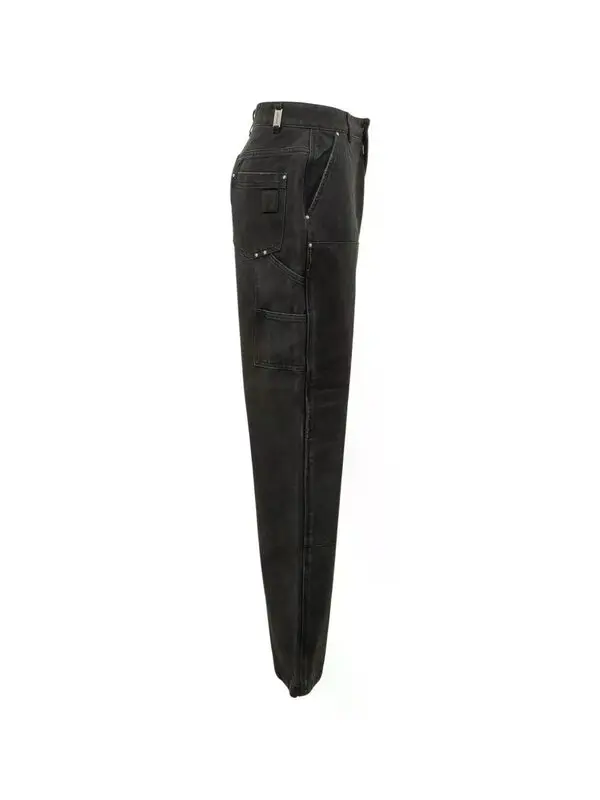 REPRESENT Heaton Workwear Regular-fit Trousers - Black