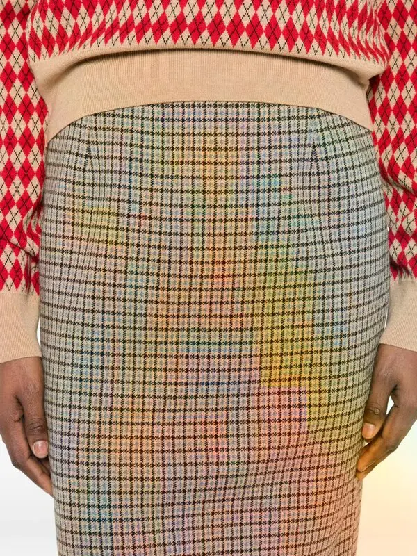 N°21 Check-pattern Skirt