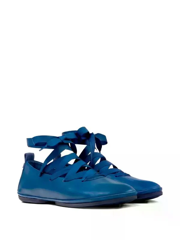 Camper Right Nina Leather Ballet Flats - Blue