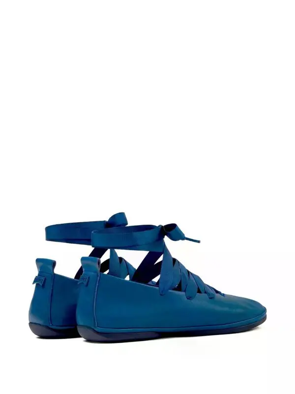 Camper Right Nina Leather Ballet Flats - Blue