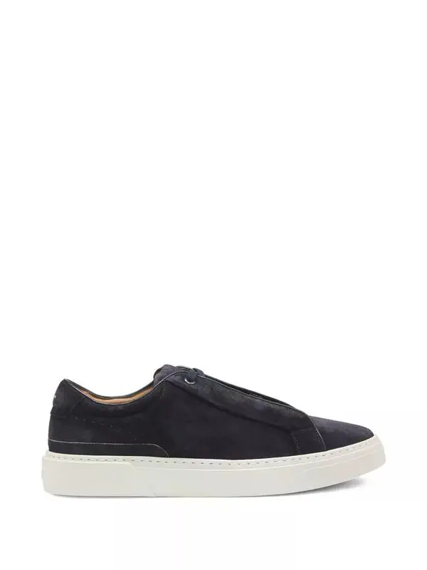 BOSS Suede Lace-up Sneakers - Blue