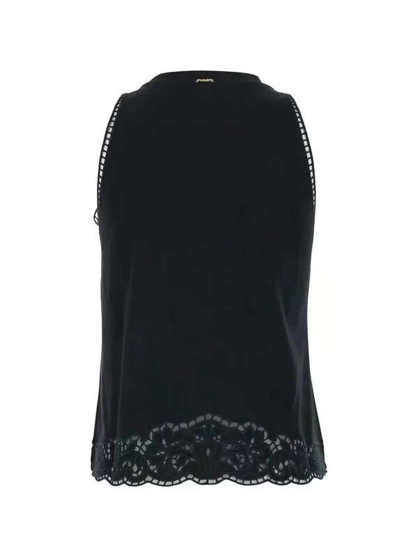 TWINSET Crochet Detail Top - Black