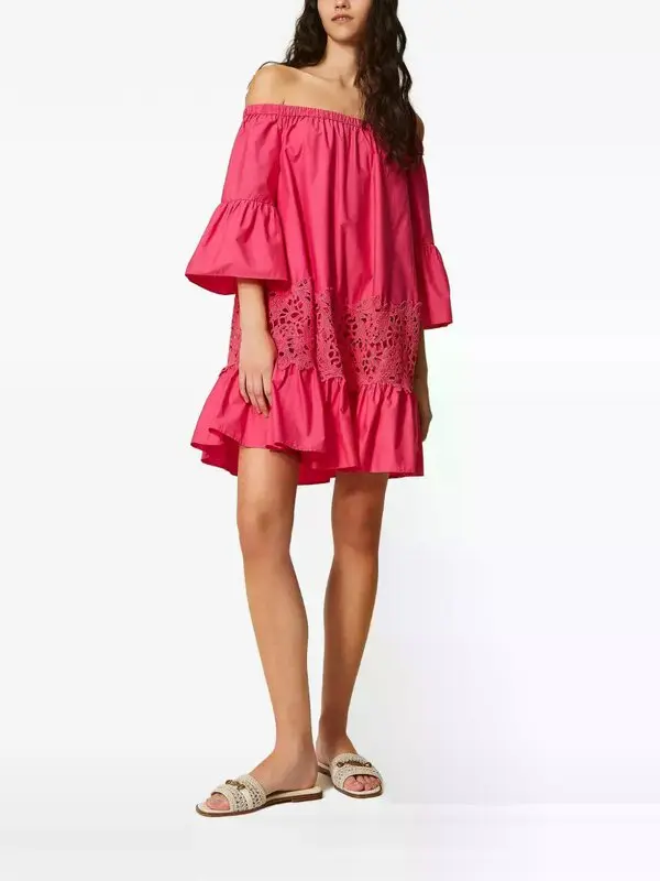 TWINSET Ruffled-hem Mini Dress