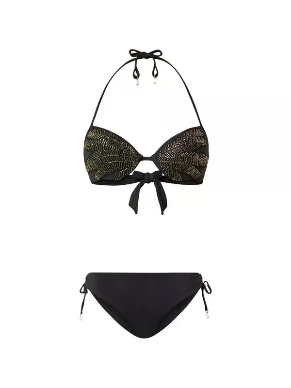 TWINSET Embellished Bikini - Black
