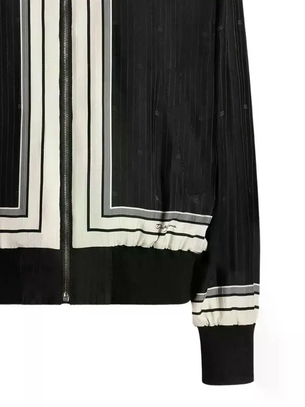 Dolce & Gabbana Striped Zip Jacket