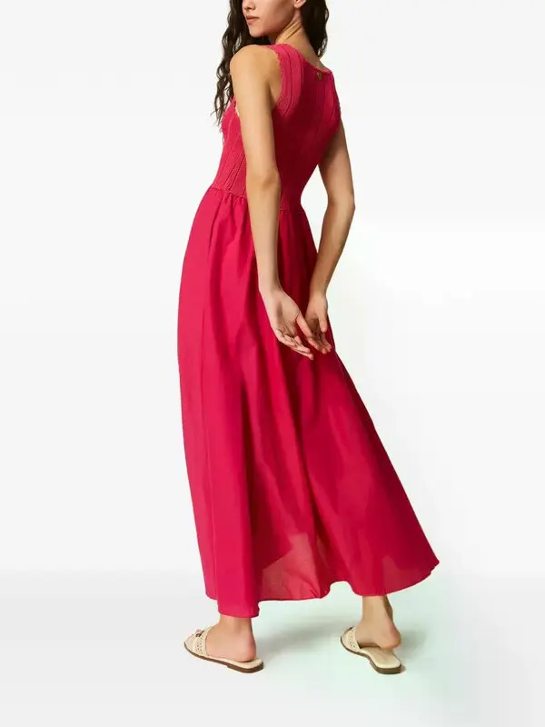 TWINSET Long Dress With Knit Bodice
