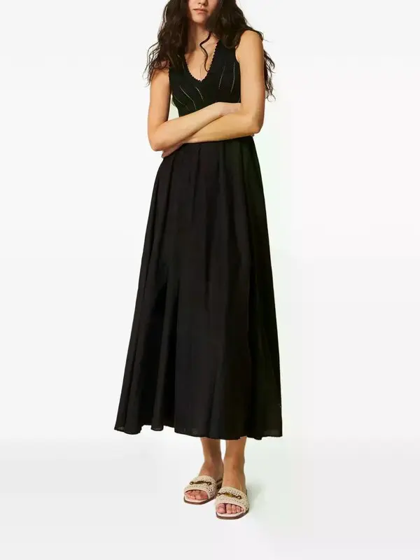 TWINSET Maxi V-neck Dress