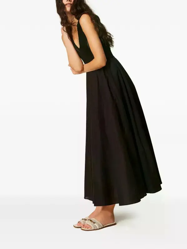 TWINSET Maxi V-neck Dress