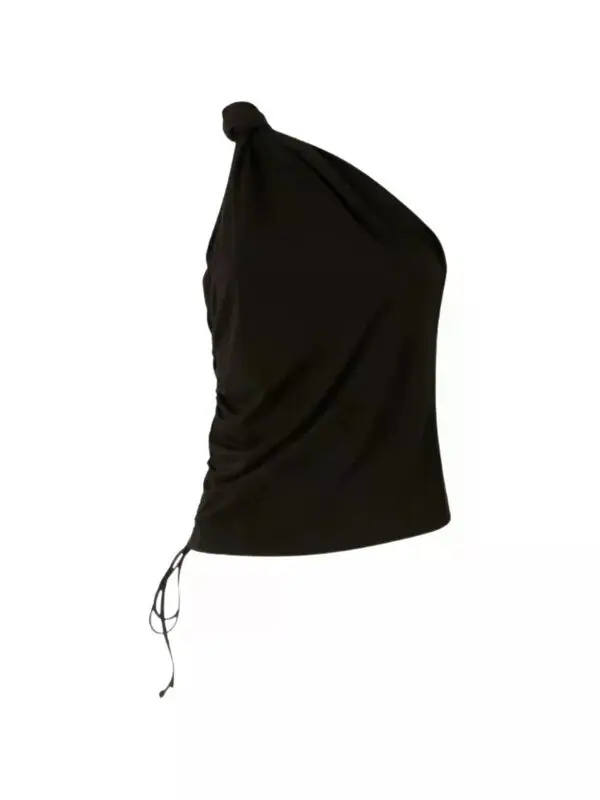Pinko Knot One-shoulder Top - Brown