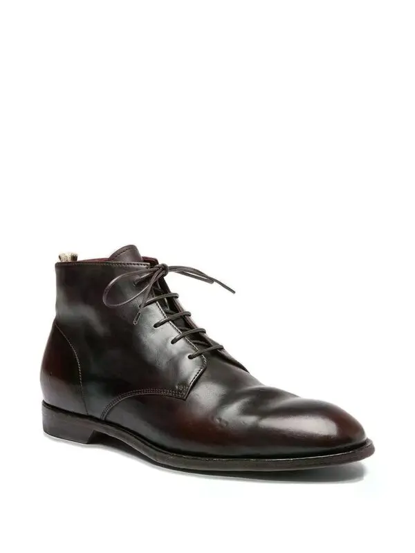 Officine Creative Leather Lace Up Boots