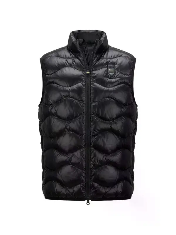 BLAUER. Quilted Gilet - Black