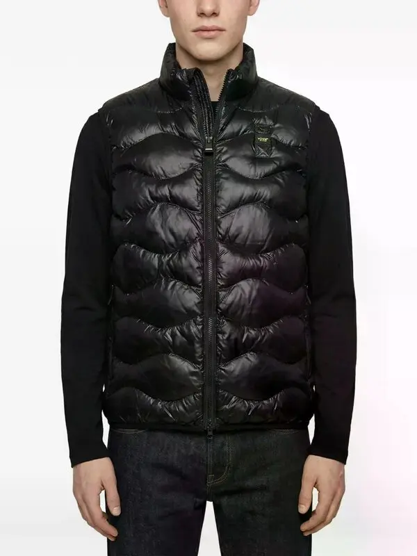BLAUER. Quilted Gilet - Black