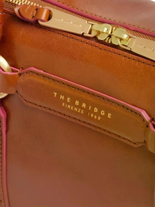 THE BRIDGE Braided-handle Leather Mini Bag