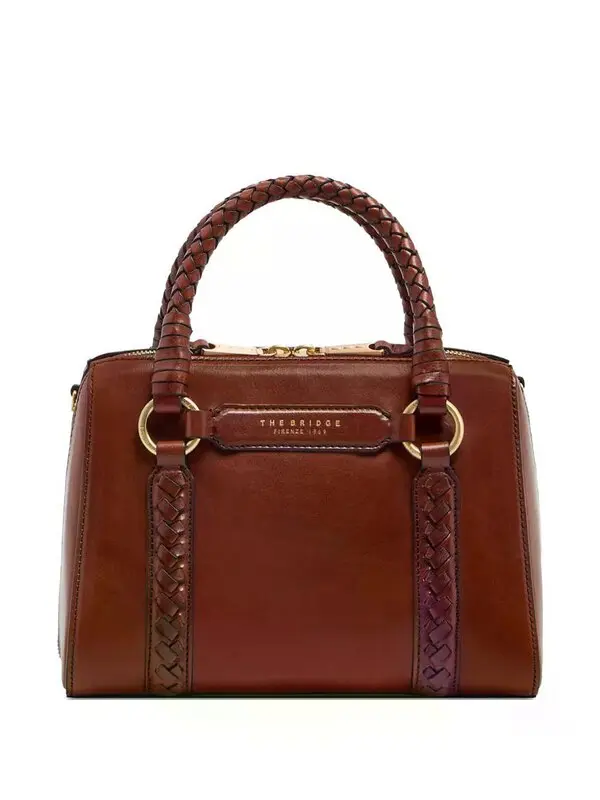 THE BRIDGE Braided-handle Leather Mini Bag