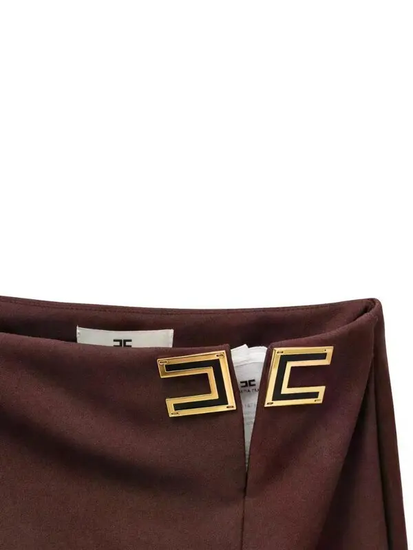 Elisabetta Franchi Buckled Midi Skirt