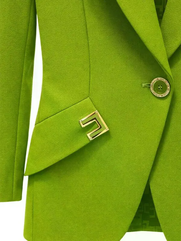 Elisabetta Franchi Button Detailed Blazer