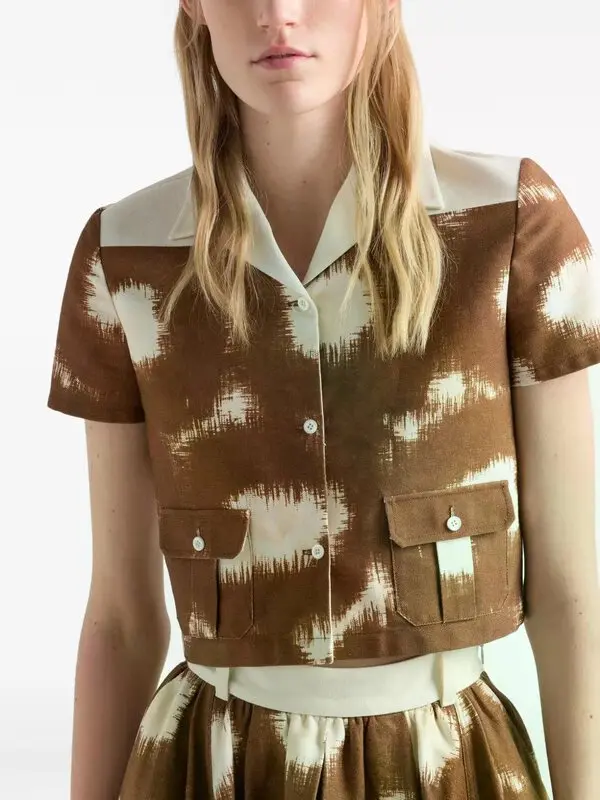 Prada Printed Canvas Shirt