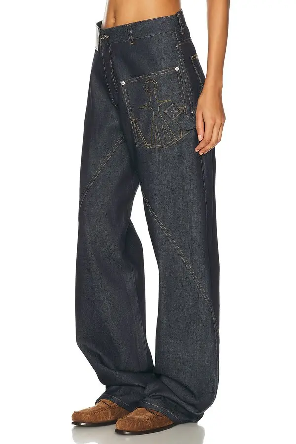 JW Anderson Twisted Workwear Denim Pants
