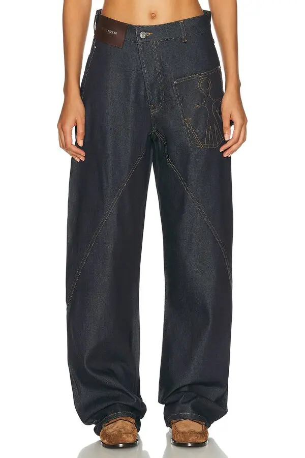 JW Anderson Twisted Workwear Pants - Indigo