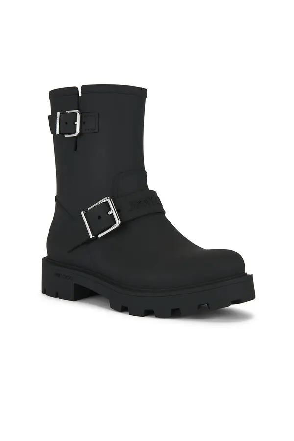 JIMMY CHOO Biker Rain Short Boot