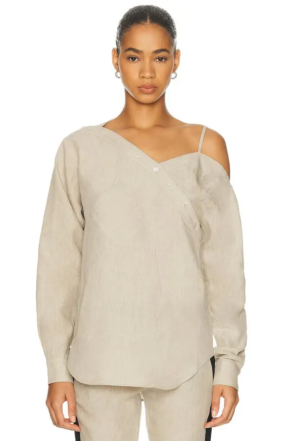 Coperni Heart Shirt - Beige