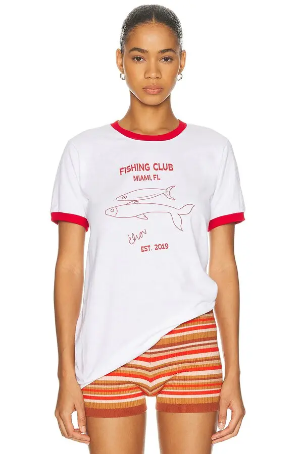 Éliou Fishing Club Ringer Tee