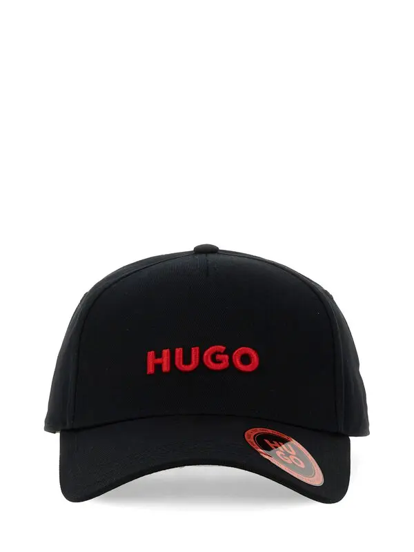 Hugo Baseball Hat With Logo - Black