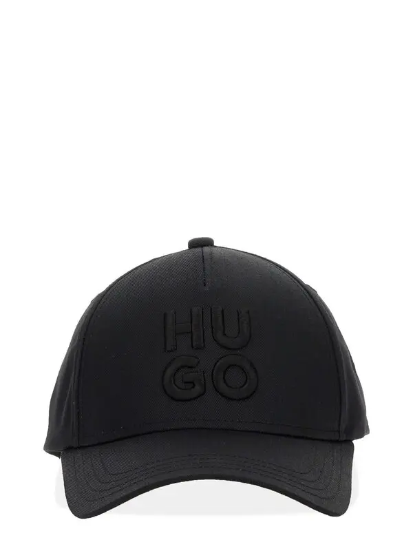 Hugo Baseball Hat With Logo - Black
