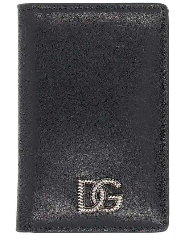 Dolce & Gabbana Card Holder With Logo - Black