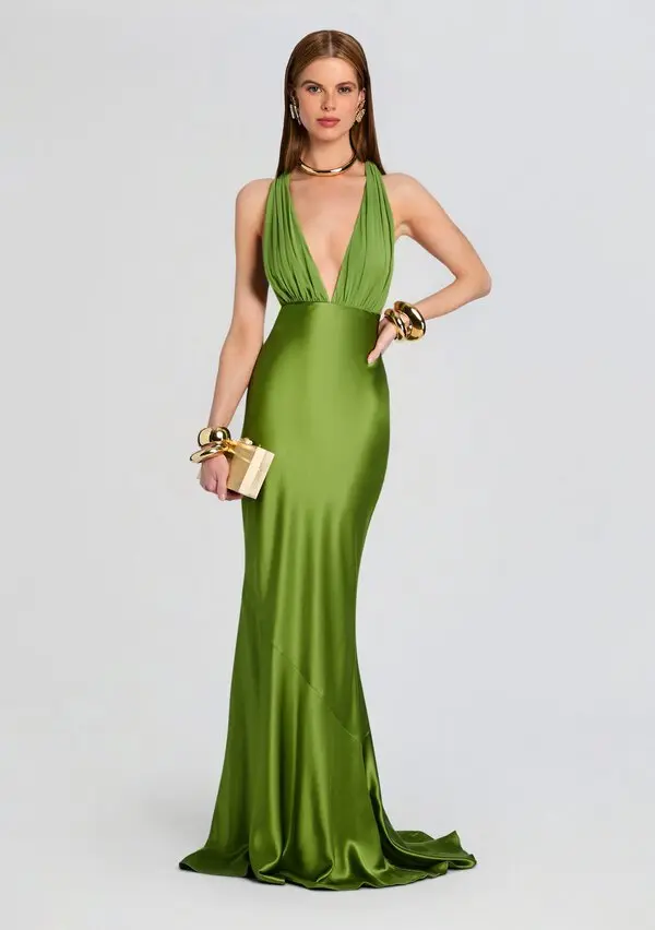 Retrofete Fig Gown - Kiwi