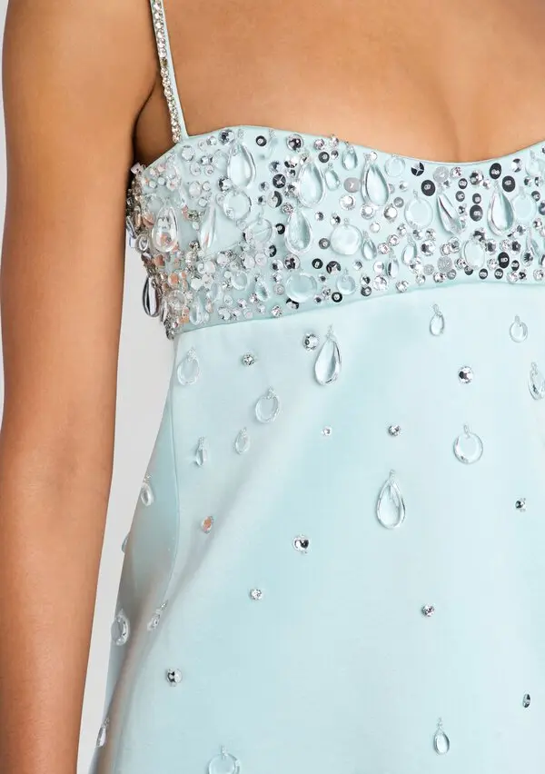 Retrofete Lorelai Embellished Mini Dress - Seychelles