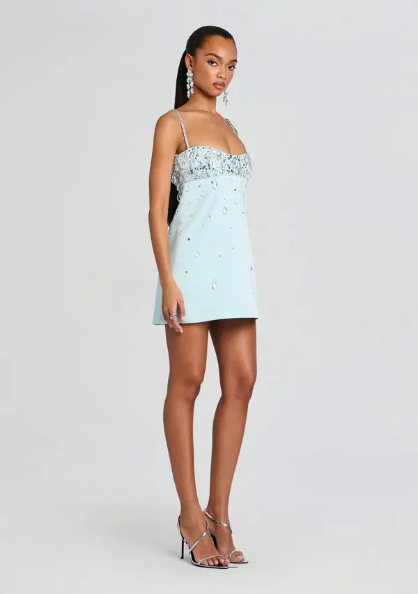 Retrofete Lorelai Embellished Mini Dress - Seychelles
