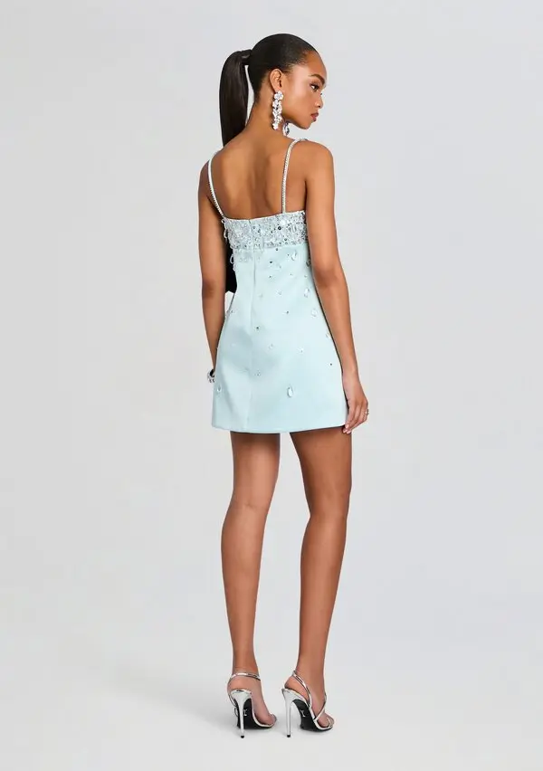 Retrofete Lorelai Embellished Mini Dress - Seychelles