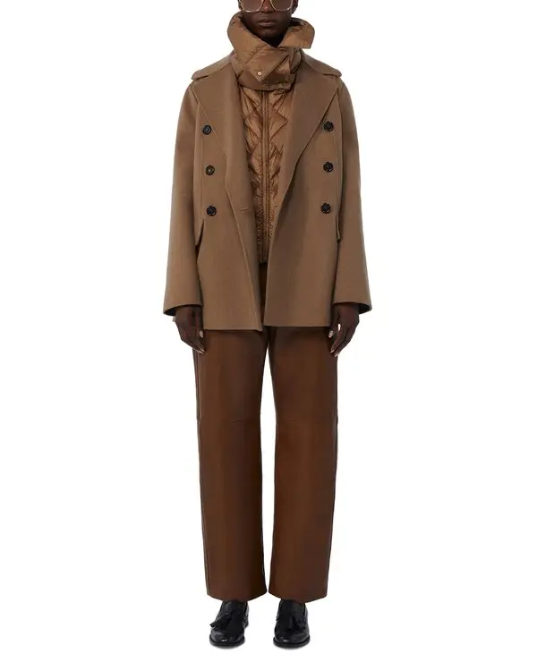 Max Mara Padded Quilted Down Vest - Caramel