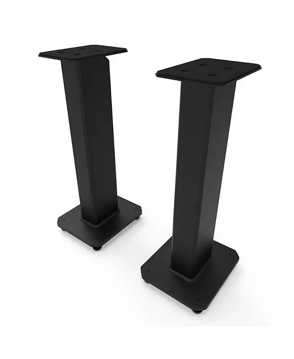 KANTO Sx26 26" Tall Fillable Speaker Stands With Isolation Feet Pair - Black