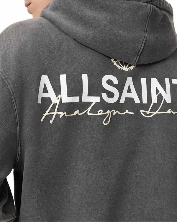 ALLSAINTS Emblem Drawstring Hoodie