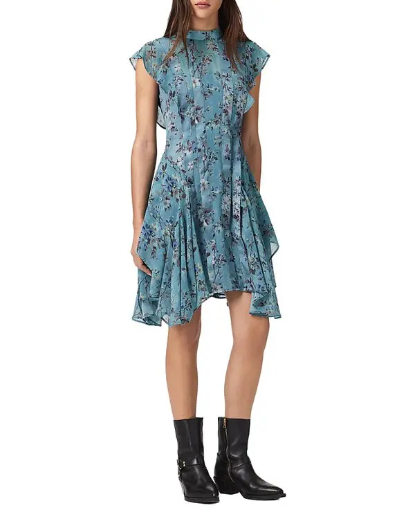 ALLSAINTS Fleur Dress - Vine Lake