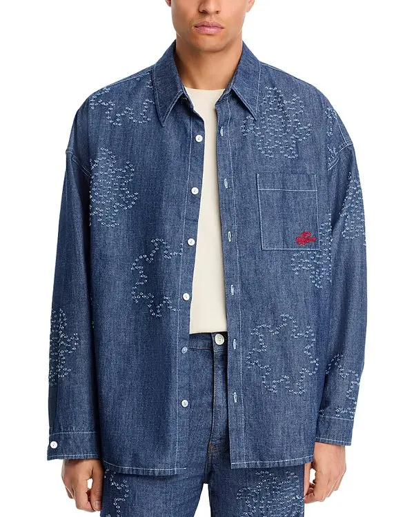 Marni Oversized Fit Casual Button Down Shirt - Orion Blue
