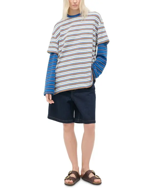 Staud William Top - Mojave Stripe