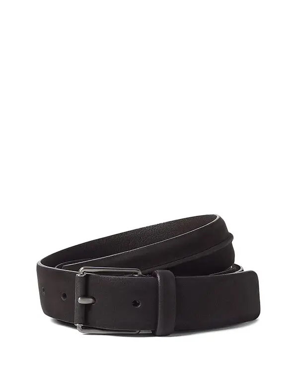 Zegna Nubuck Belt - Dark Brown