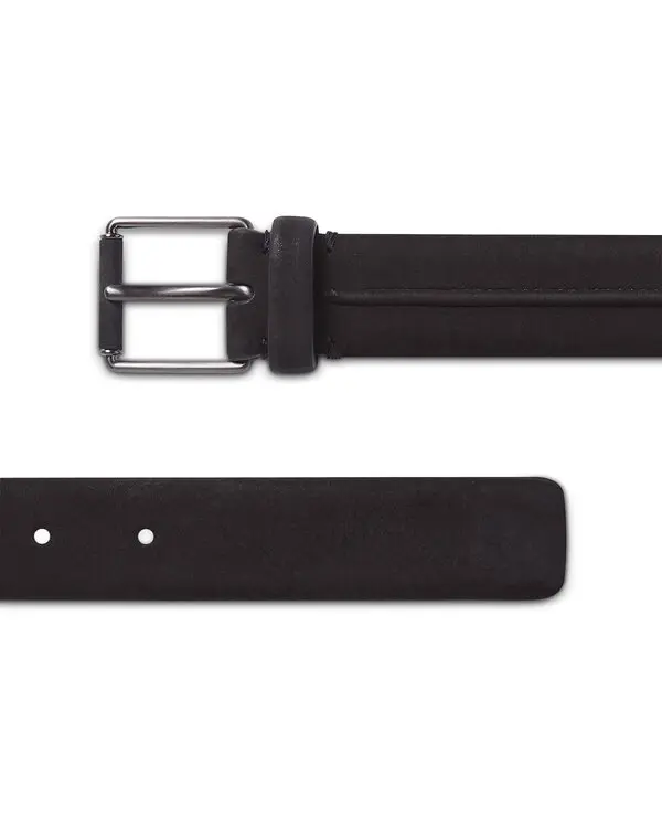 Zegna Nubuck Belt - Dark Brown