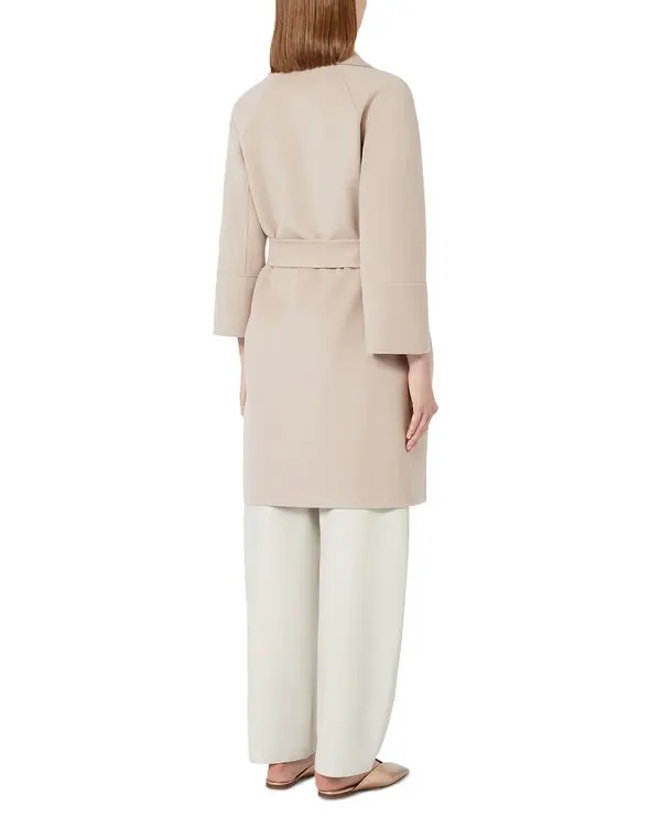 Max Mara Arona Wool Coat - Beige Pink